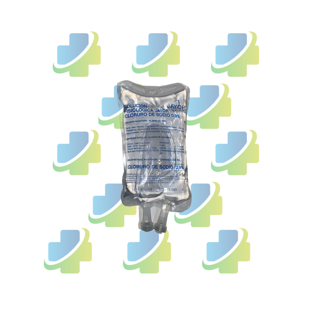 Solución fisiológica de cloruro de sodio 0,9% JAYOR - Stock Médico
